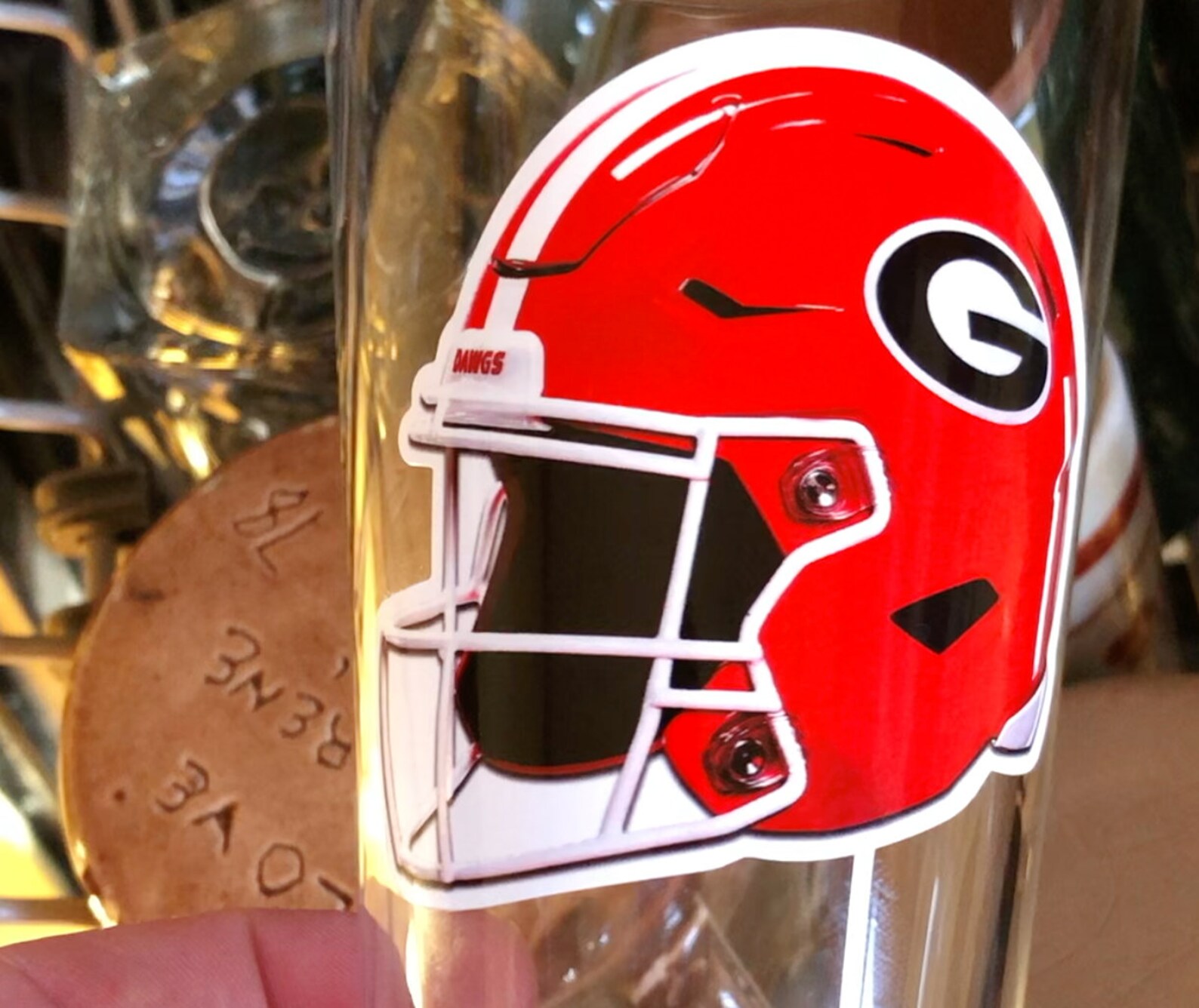 UGA Georgia Bulldogs Decal Sticker Football Helmet Premium Die - Etsy