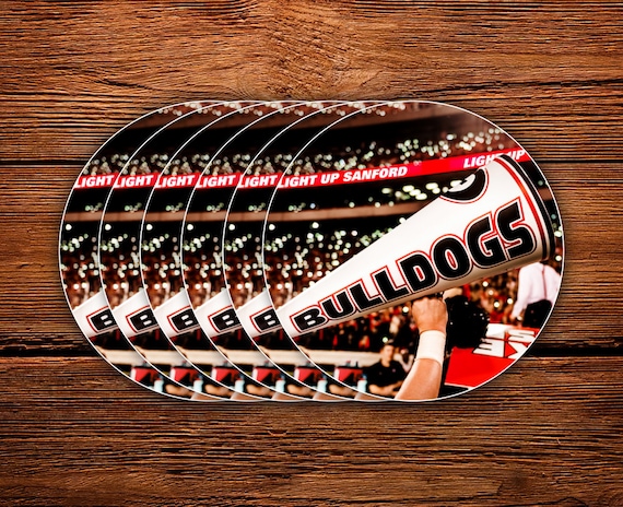 UGA Georgia Bulldogs Decal Sticker Photo Light up Sanford | Etsy