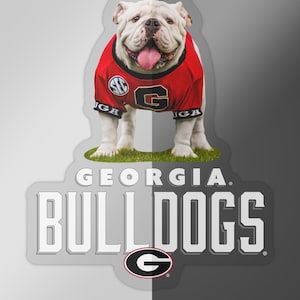 UGA Georgia Bulldogs Decal Sticker: Uga X Mascot Vintage Design Photo ...