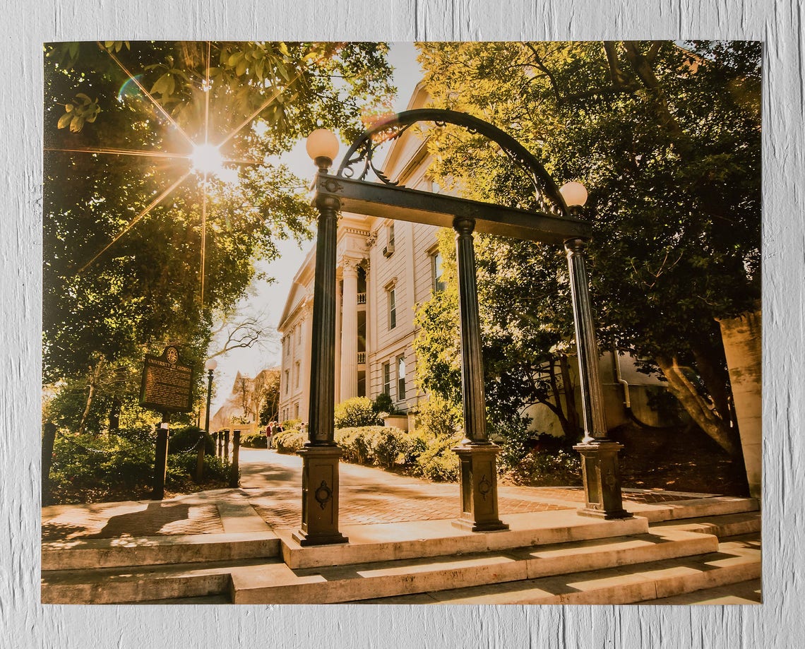 UGA: Georgia Bulldogs the Arch Campus Photo Picture Print - Etsy