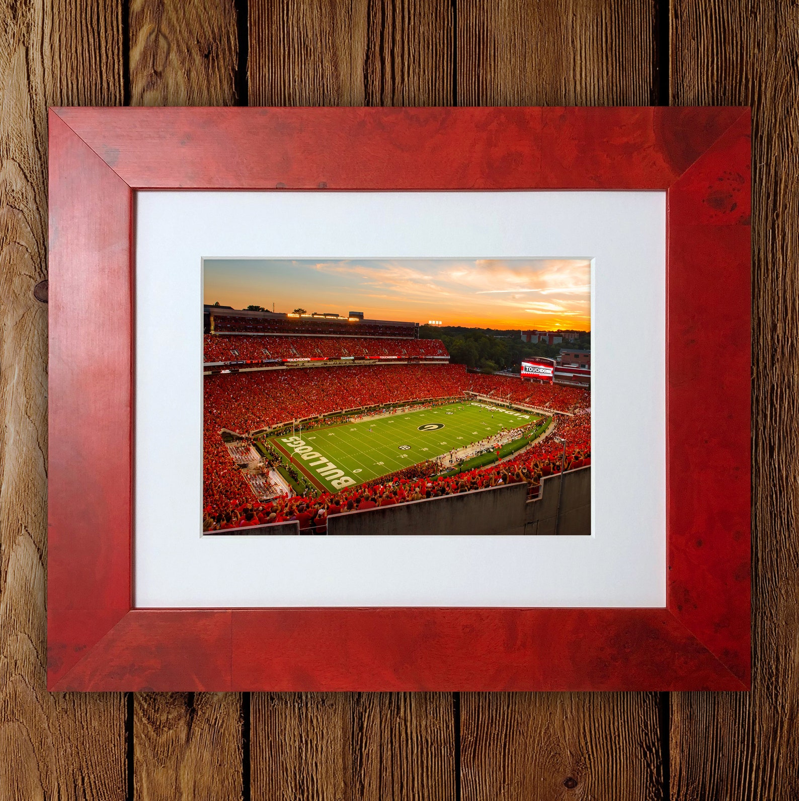 UGA Georgia Bulldogs: Sanford Stadium Redout Framed Photo Picture Print ...