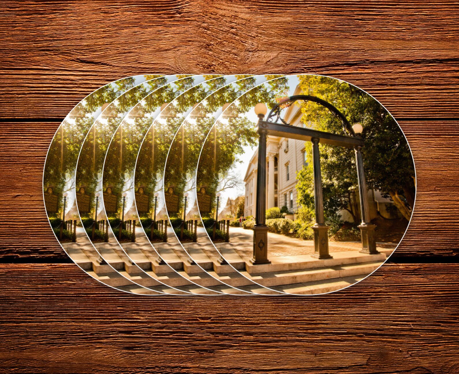 UGA Georgia Bulldogs Decal Sticker Photo Campus Arch 6-pack - Etsy