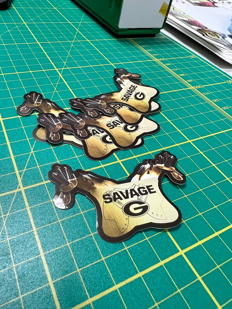 UGA Georgia Bulldogs Decal Sticker Photo Savage Pads 6-pack - Etsy