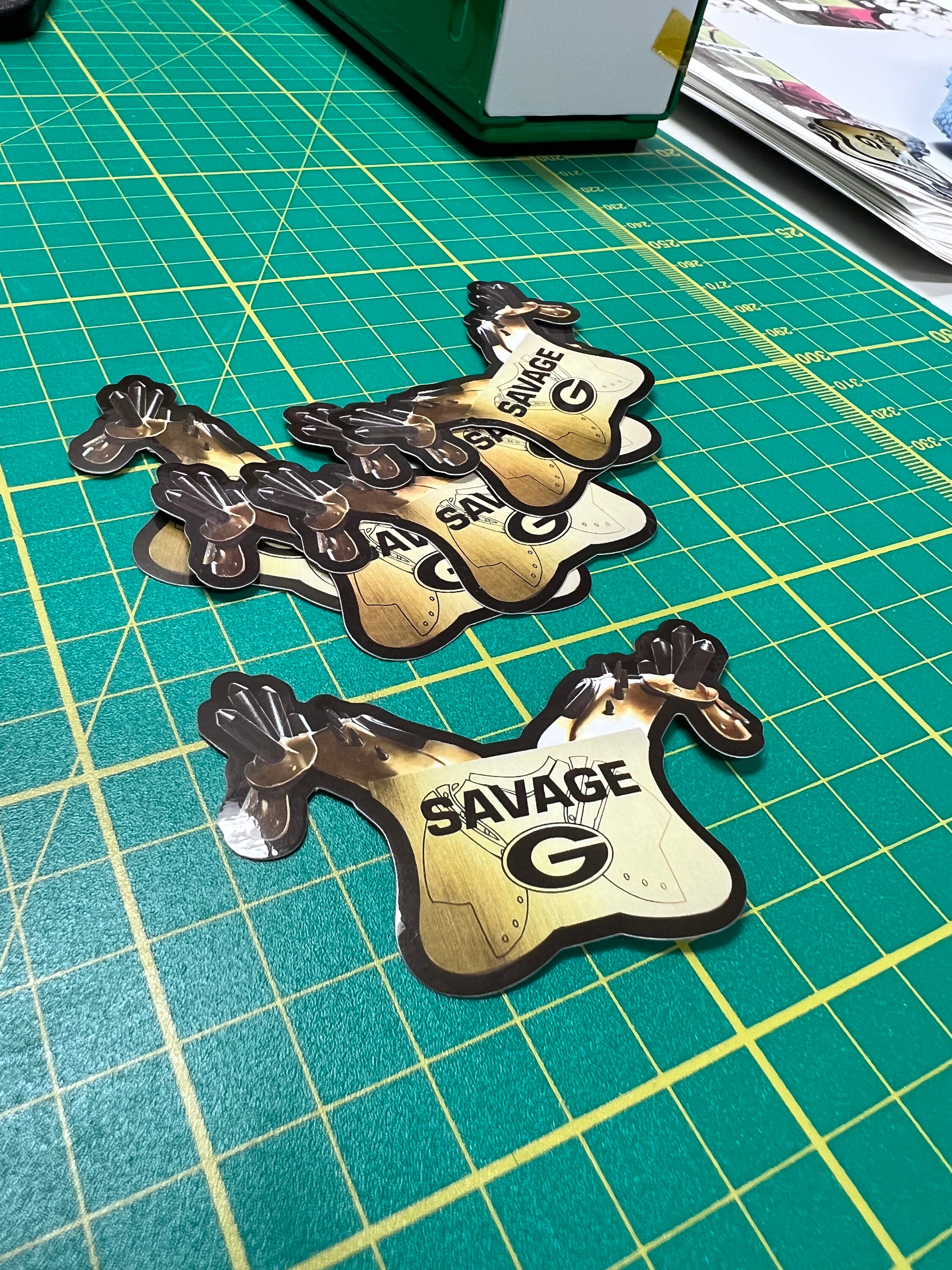 UGA Georgia Bulldogs Decal Sticker Photo Savage Pads 6-pack - Etsy