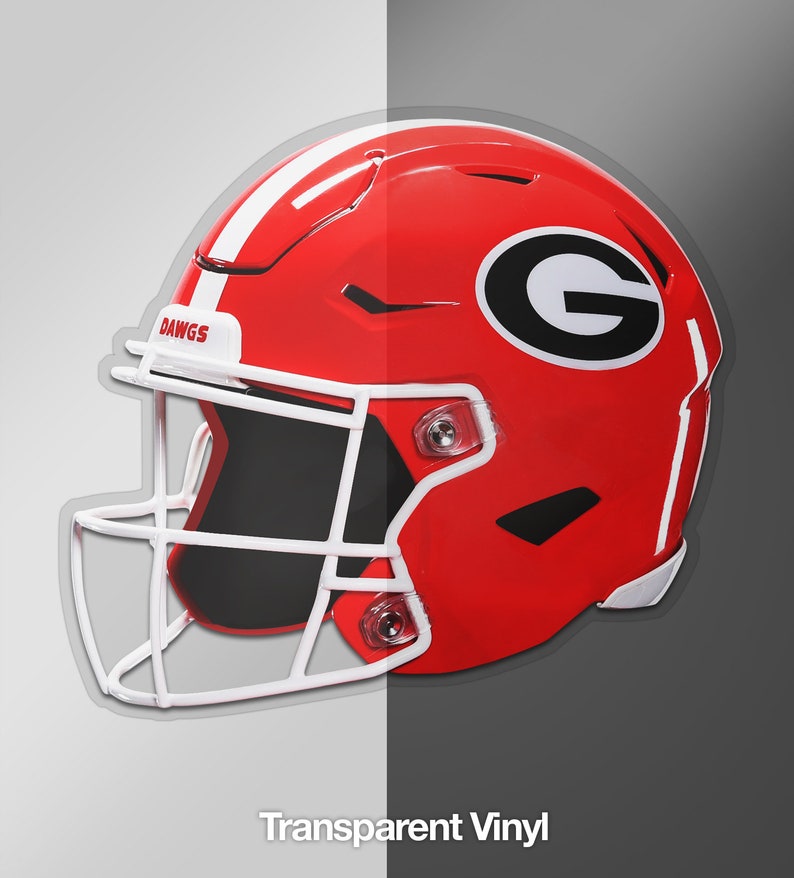 UGA Georgia Bulldogs Decal Sticker Football Helmet Premium Die Cut ...