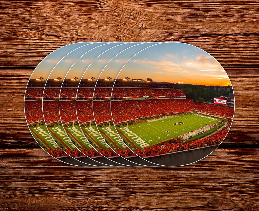 UGA Georgia Bulldogs Decal Sticker Photo - Sanford Stadium Redout 6 ...