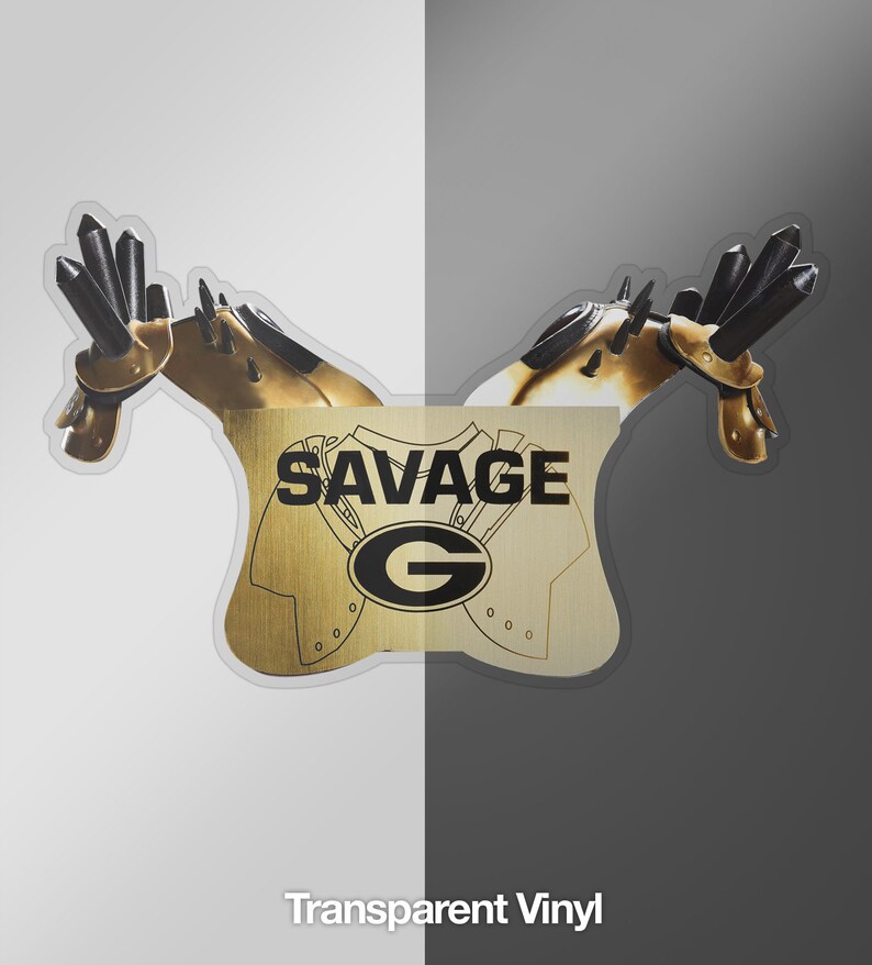 UGA Georgia Bulldogs Decal Sticker 6 Savage Pads Premium - Etsy