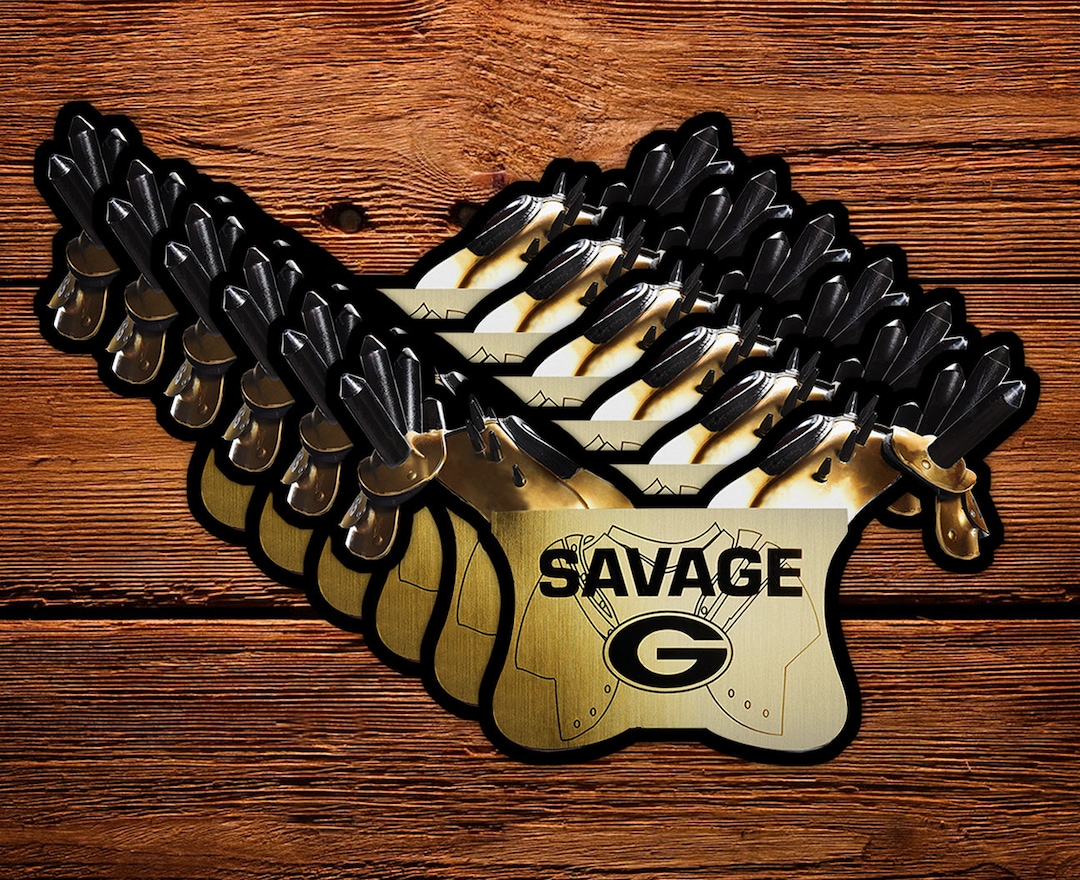 UGA Georgia Bulldogs Decal Sticker Photo - Savage Pads 6-pack 2.75 ...
