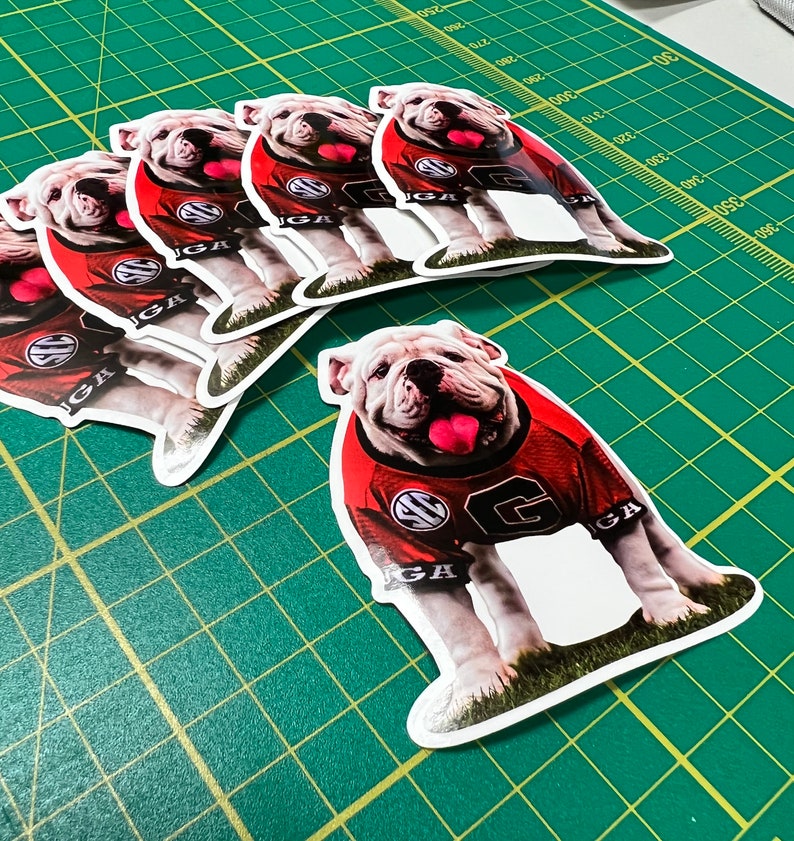 UGA Georgia Bulldogs Decal Sticker Photo Uga X Mascot 6-pack - Etsy