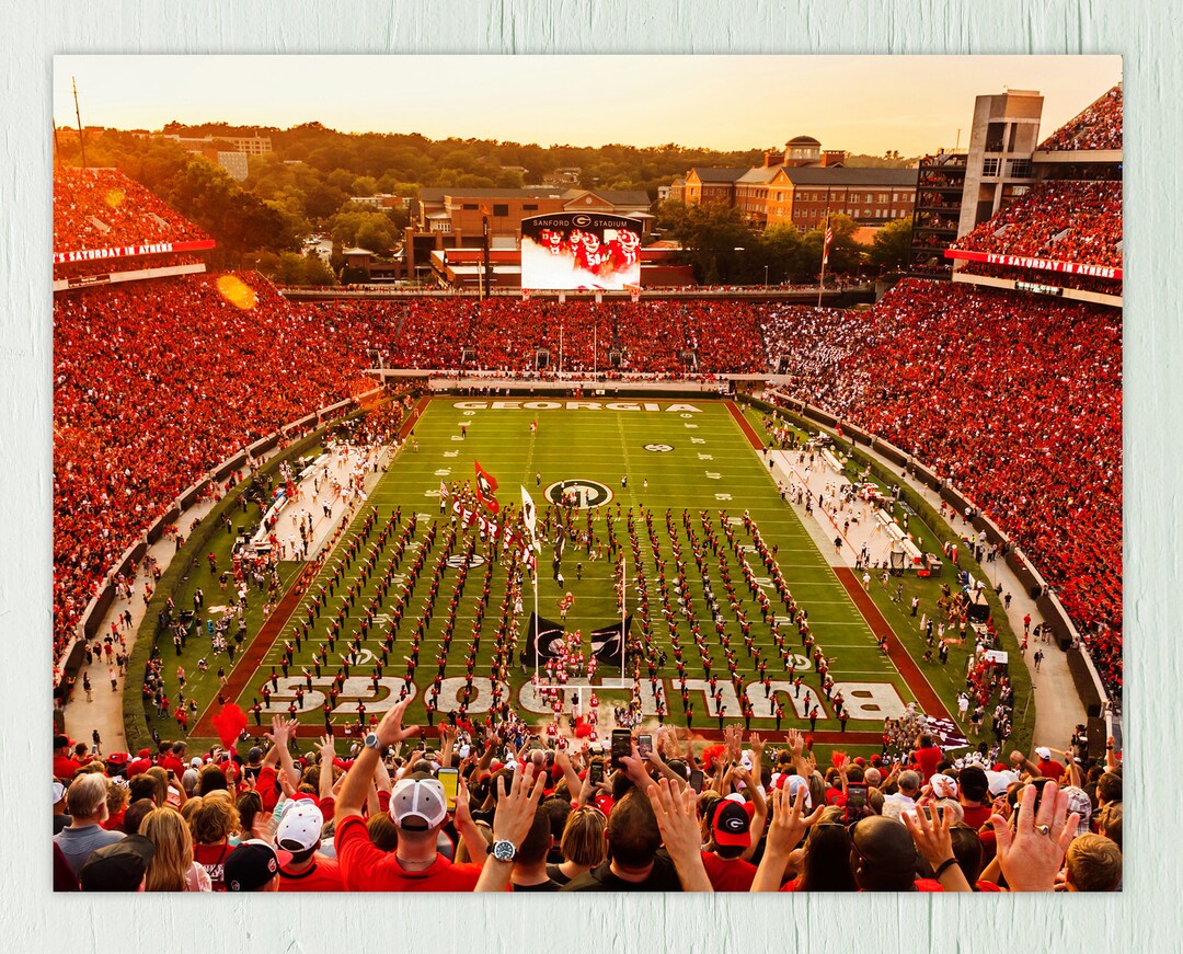 UGA: Georgia Bulldogs Saturday in Athens Stadium Photo Picture Print ...