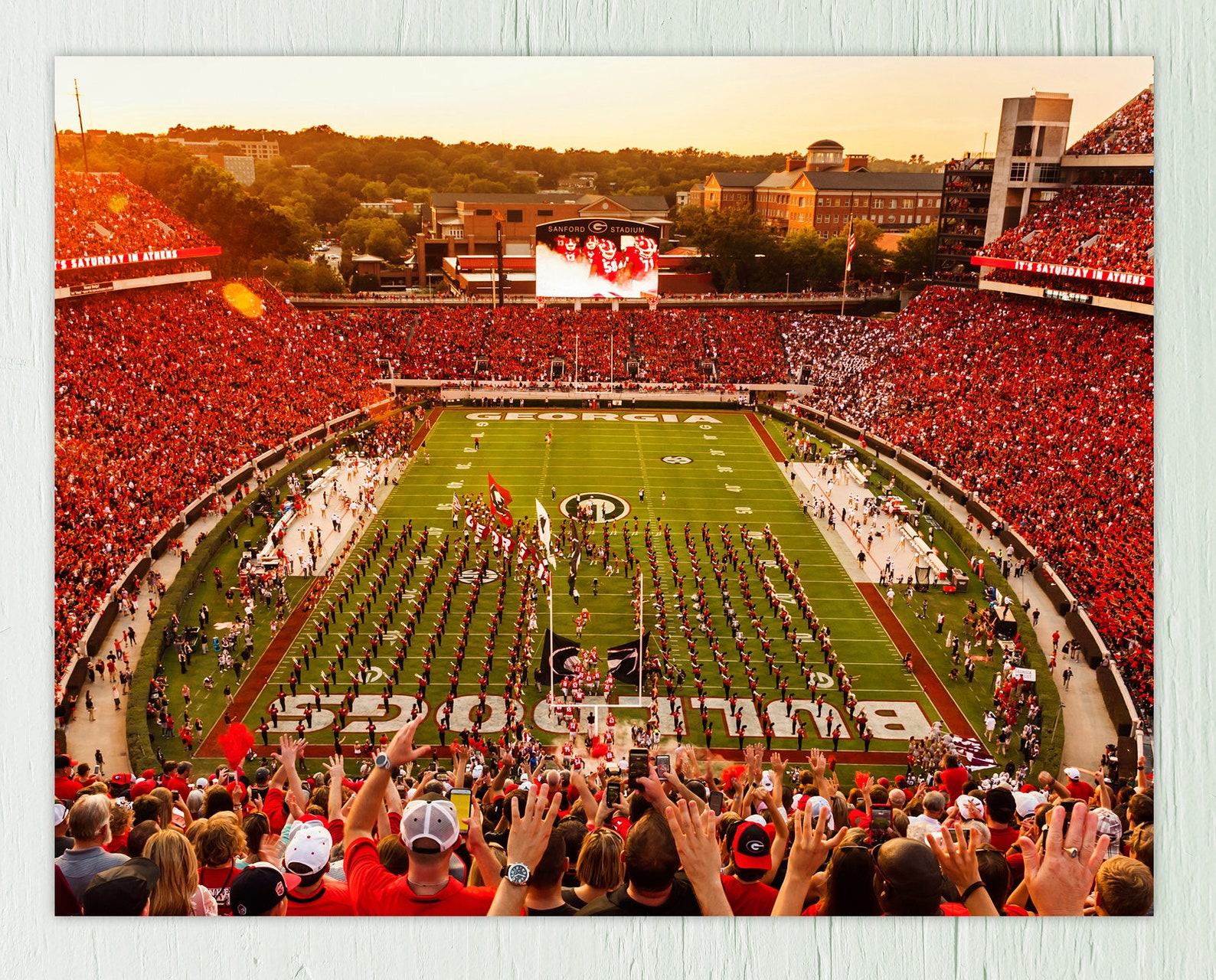 UGA: Georgia Bulldogs Saturday in Athens Stadium Photo Picture - Etsy