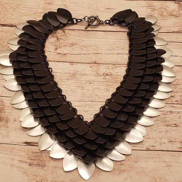 Scale Mail Necklace - Etsy
