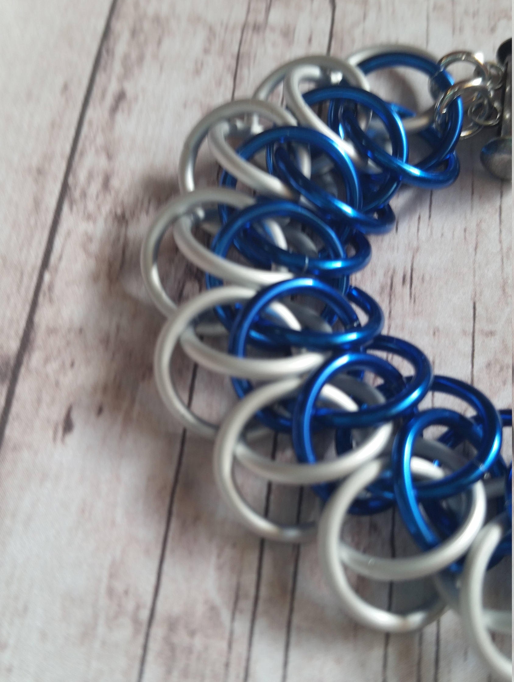 Doctor Who Inspired Chainmaille Bracelet arkham tardis - Etsy