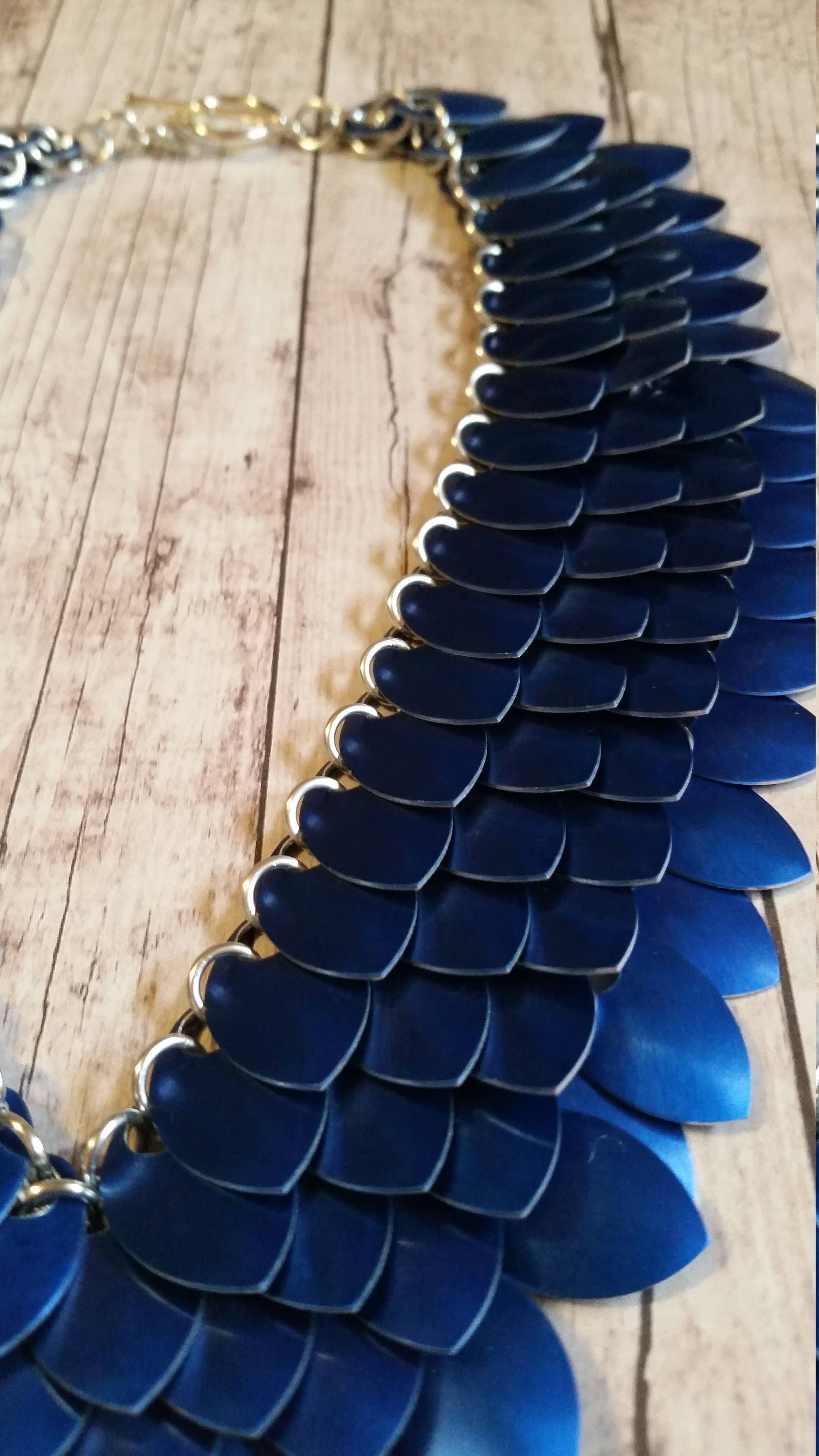 Scale Chainmaille Collar Necklace - Etsy
