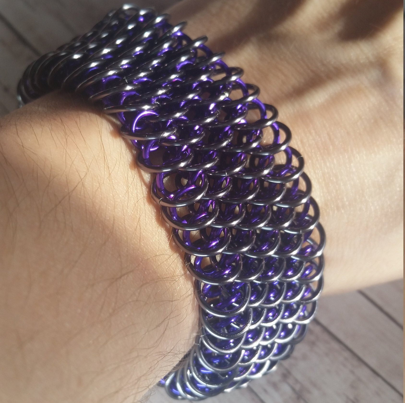 Dragonscale Chainmaille Bracelet - Etsy
