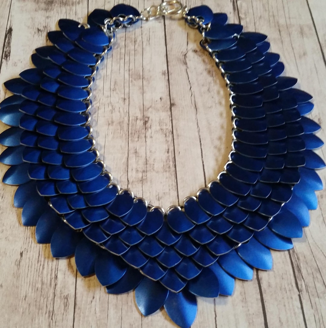 Scale Chainmaille Collar Necklace - Etsy
