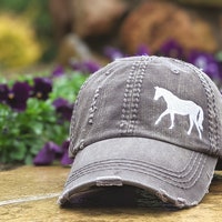 LADIES Equestrian Horse Jumper With Side Monogram Baseball Cap Hat ...