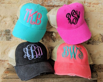 Hat with initials | Etsy