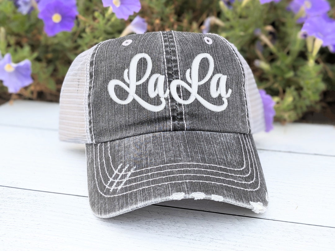 Lala or Custom Text Name Nickname La La Lolly Embroidered Women's ...