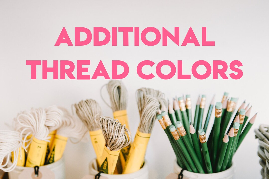 Extra Other Thread Colors: Switch Embroidered Cap Customization - Etsy