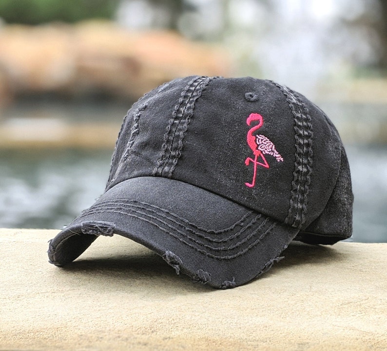 Women's Flamingo Hat Embroidered Flamingo Baseball Cap - Etsy