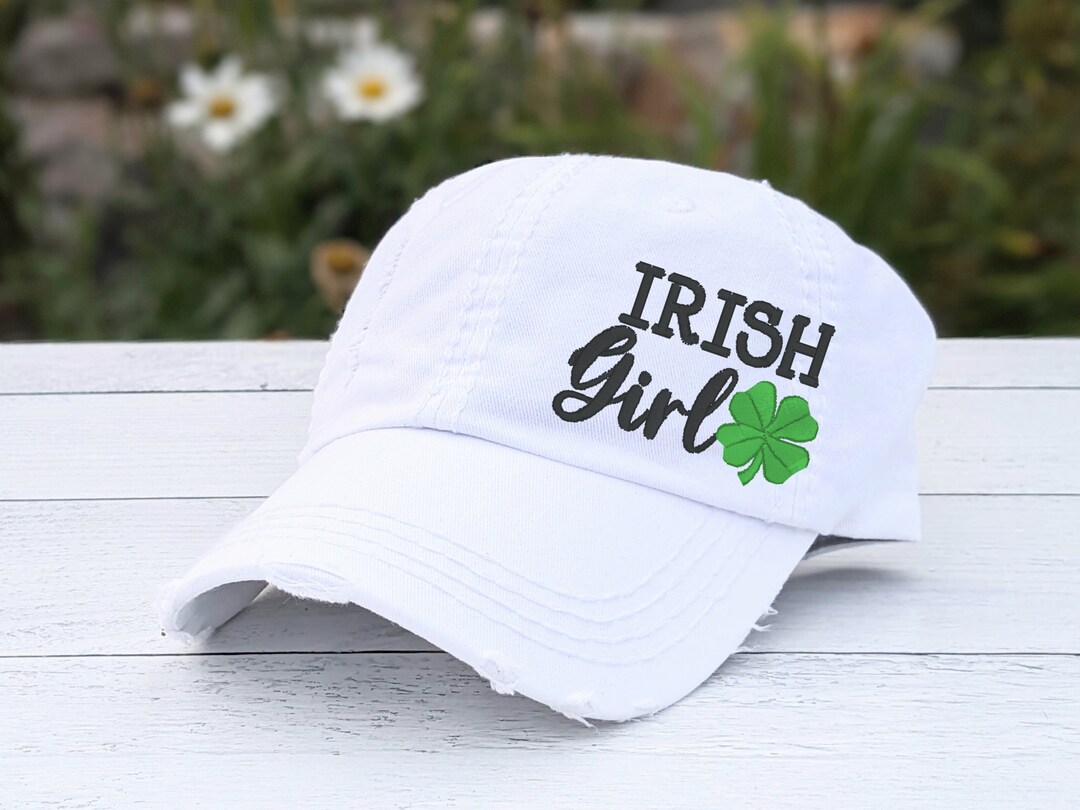 Embroidered Irish Girl Shamrock Baseball Cap - St. Patrick's Day Gift ...