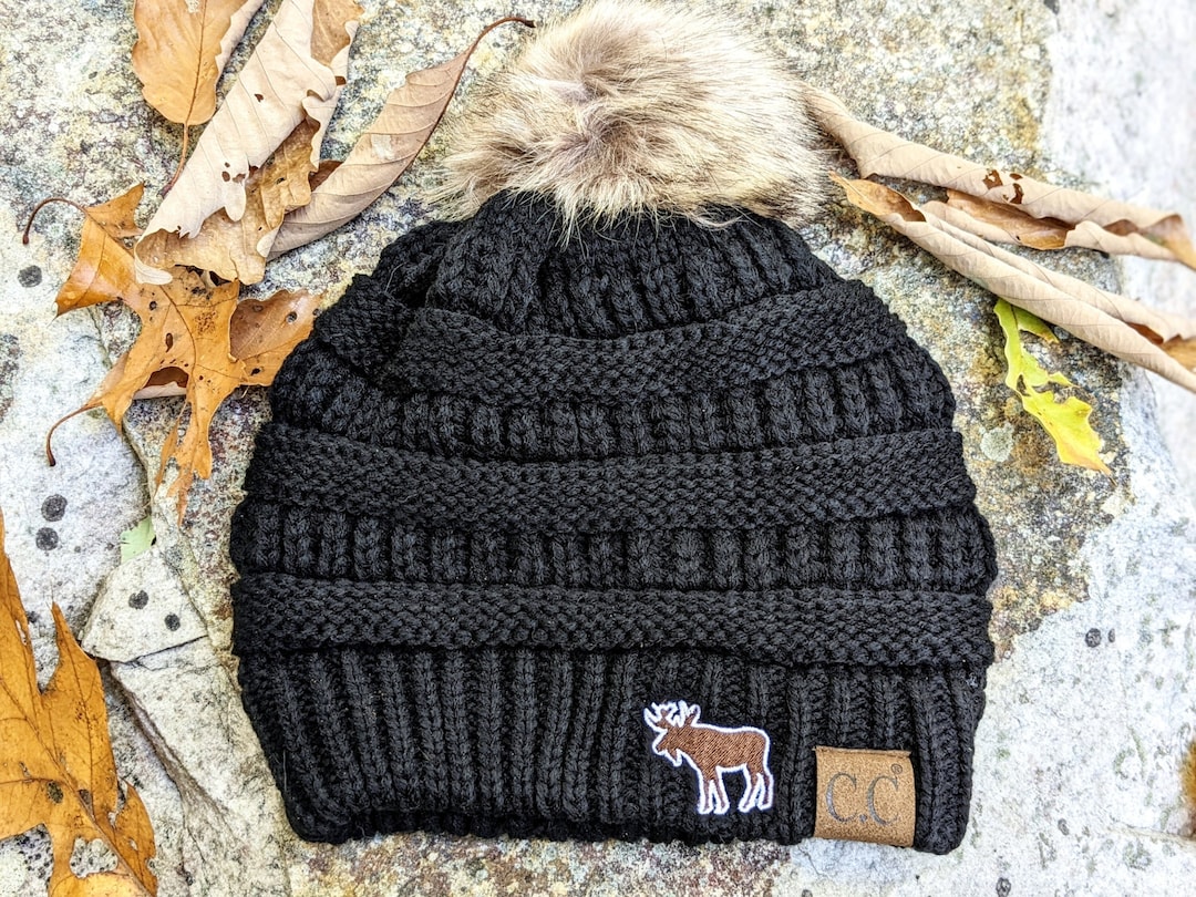 Moose Beanie, Moose Fall Hat, Moose Winter Hat, Camping Winter Hat ...