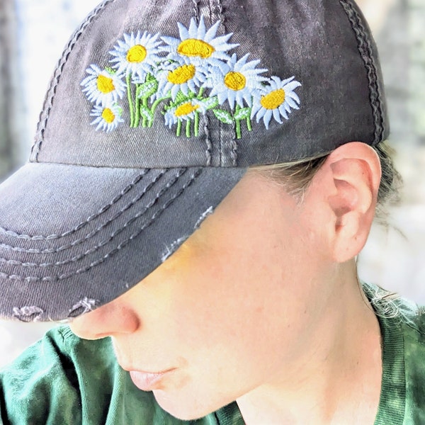 Flower Baseball Cap - Etsy