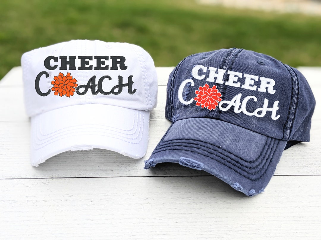 Cheer Coach Embroidered Baseball Cap Hat, Pom O, Cheerleading - Etsy