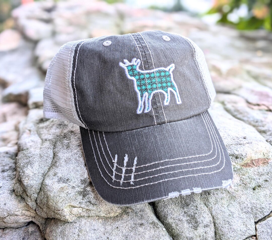 Women's Goat Hat, Goat Animal Shape Baseball Cap, Embroidered No Patch ...