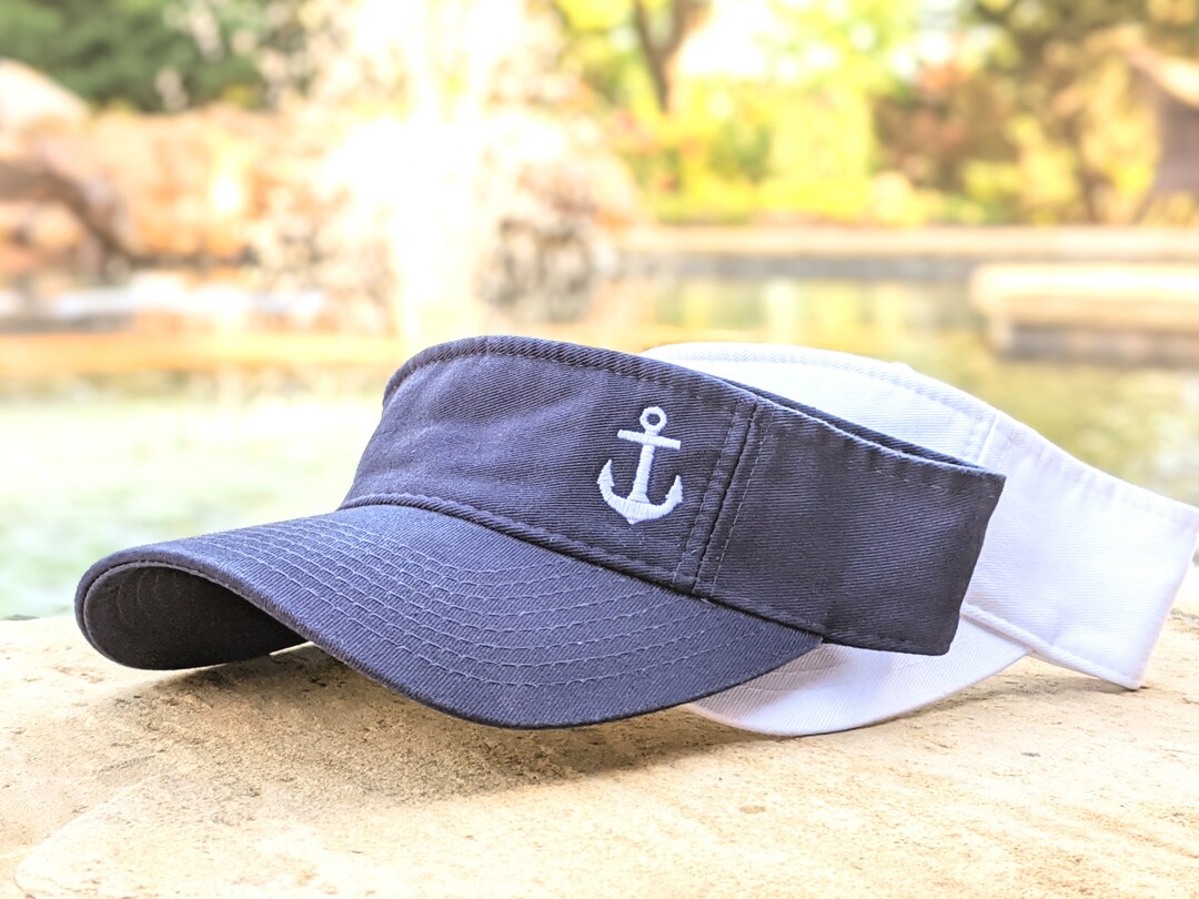 Anchor Visor, Hat Cap With Small Anchor, Nautical Lake Cruise Boat ...