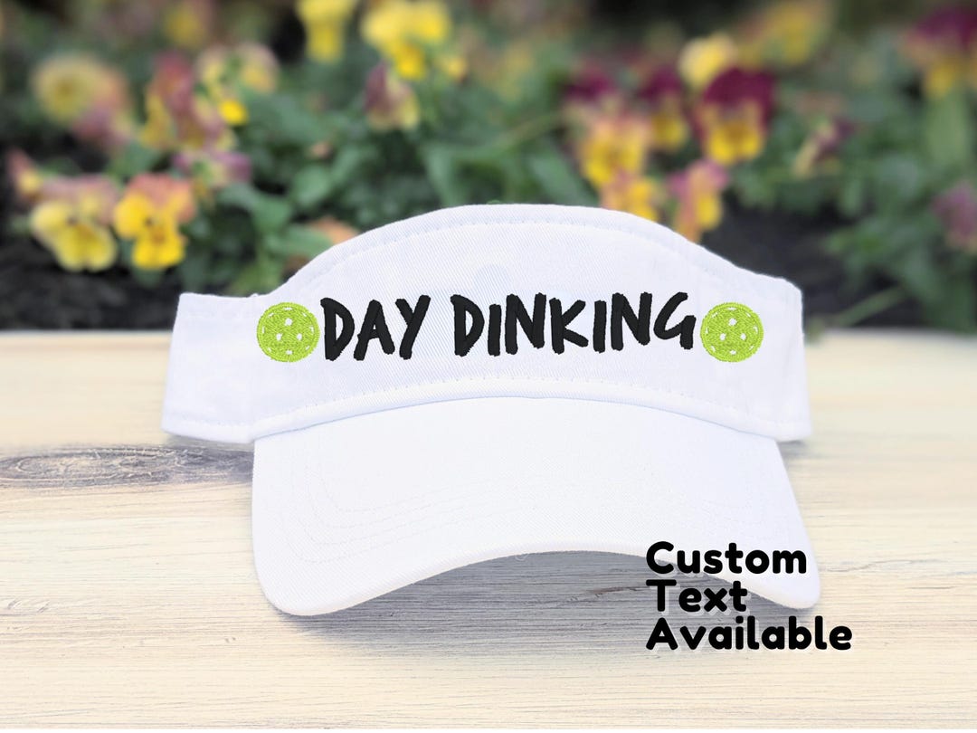 Embroidered Pickleball Visor: Custom Text, Funny Pun, Dinking Gift for ...
