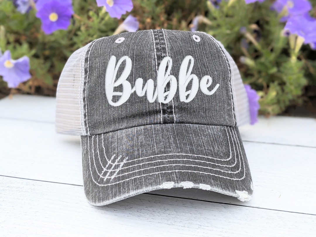 Bubbe or Custom Text Name Nickname Bubbie Bubby Embroidered Women's ...