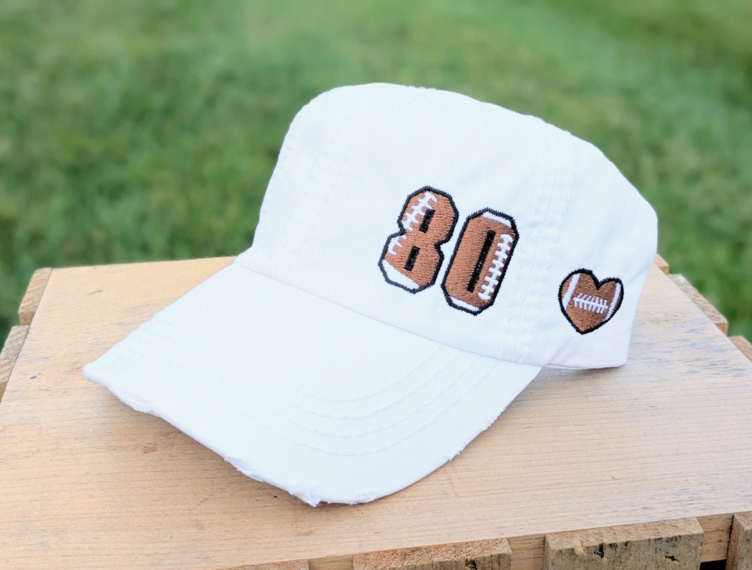 Embroidered Football Number Baseball Cap: Women's Team Jersey Colors ...