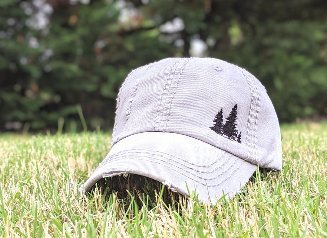 Women's Tree Hat Baseball Cap, Embroidered Hiking Hiker Nature Lover ...