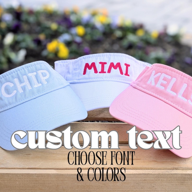 Matching Visor Hats - Etsy