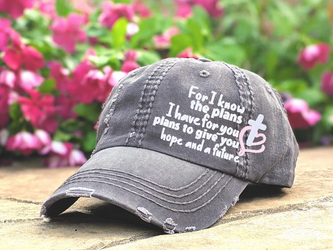 Jeremiah 29:11 Embroidered Baseball Cap, Bible Verse Hat, Gift Clothing ...