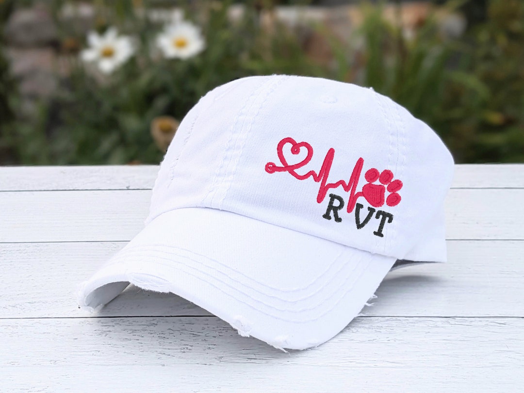 Embroidered Veterinary Hat Baseball Cap: Custom DVM, RVT, CVT Gift - Etsy
