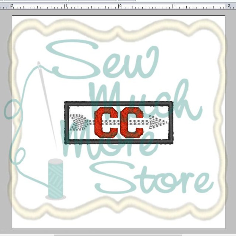 Cross Country Embroidery File - 2 INCH - Machine Embroidery File ...