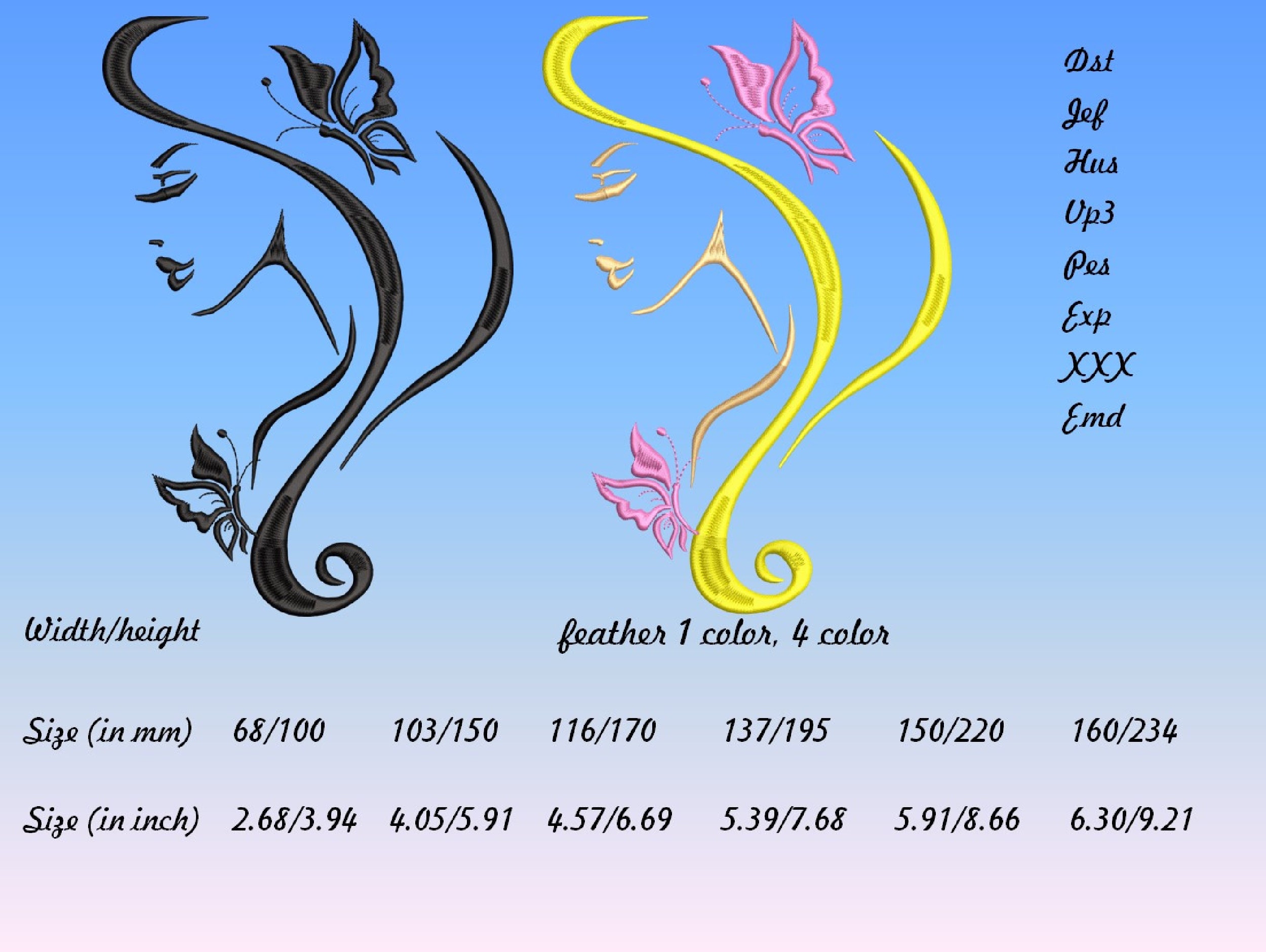 Embroidery Design. Machine Embroidery for Clothes Bags. Young - Etsy