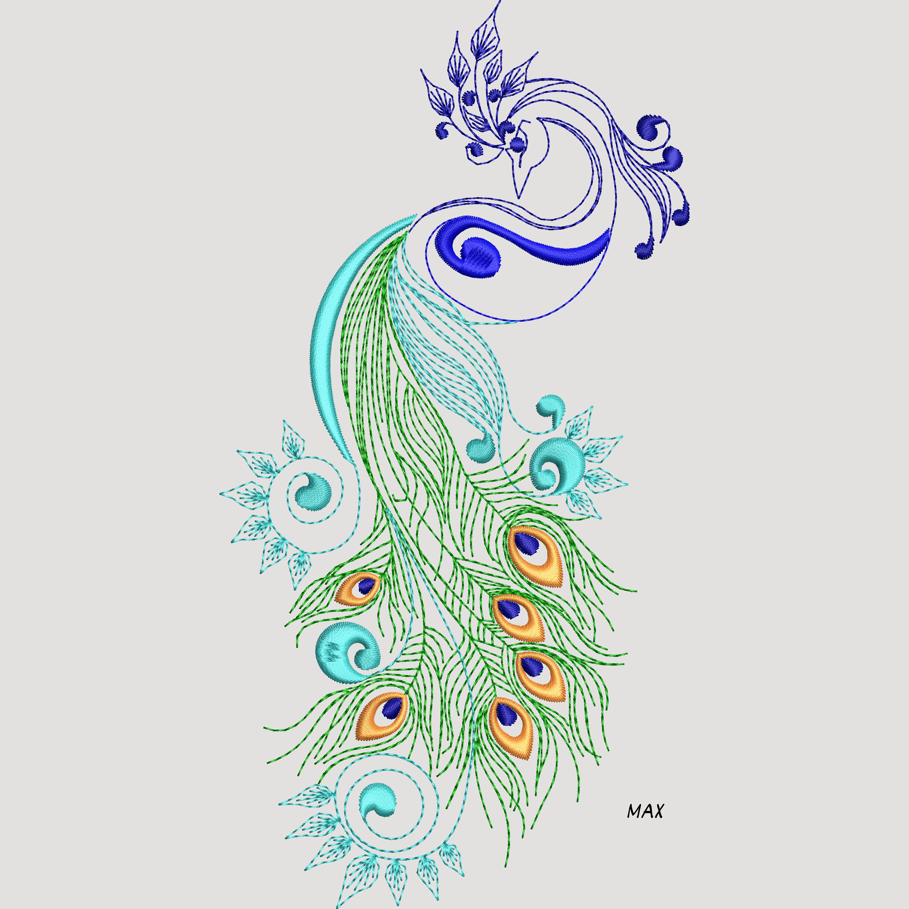 Peacock Feather Design