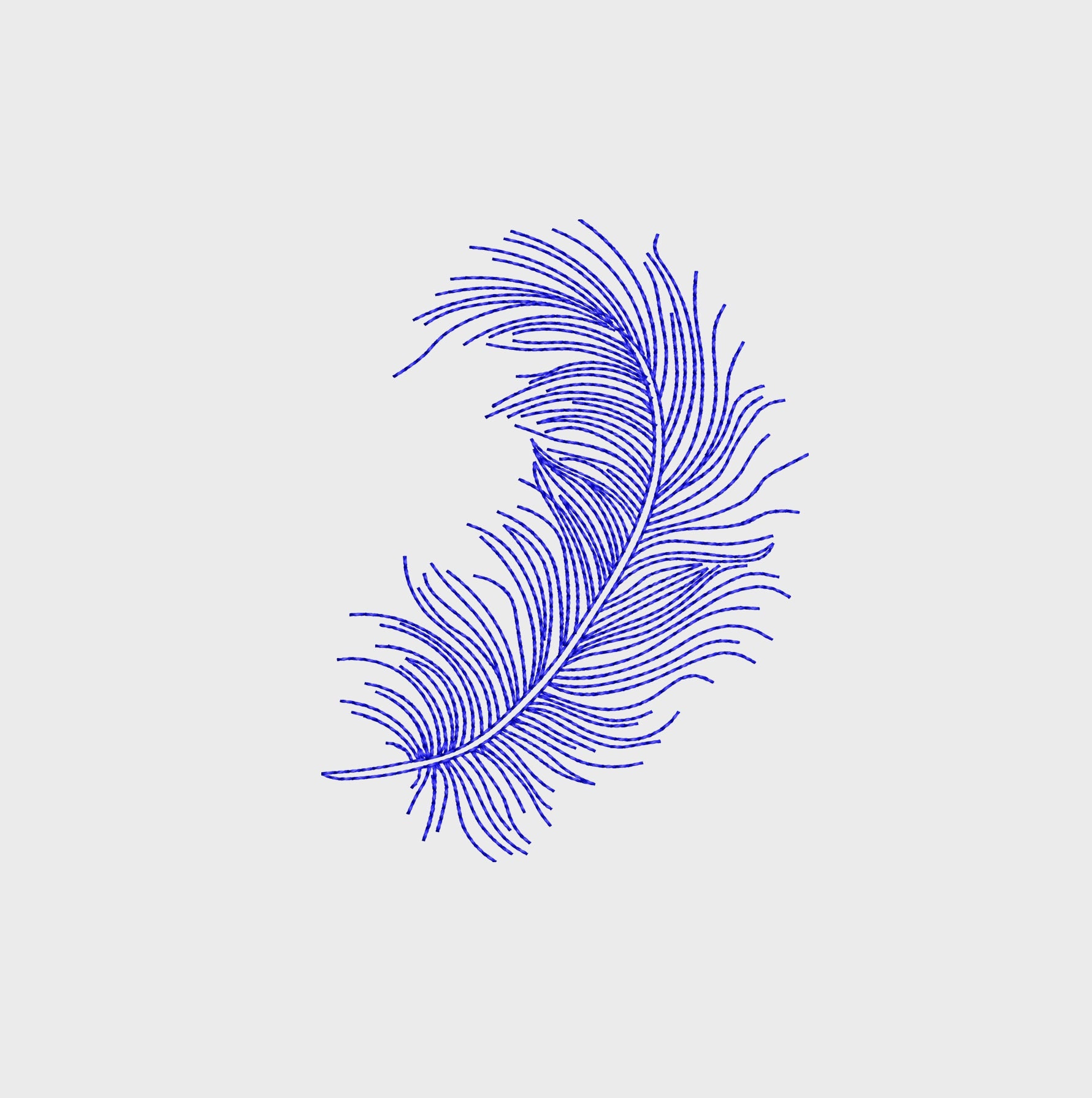 Embroidery Design. Machine Embroidery for Clothes, Bags. Feather. - Etsy