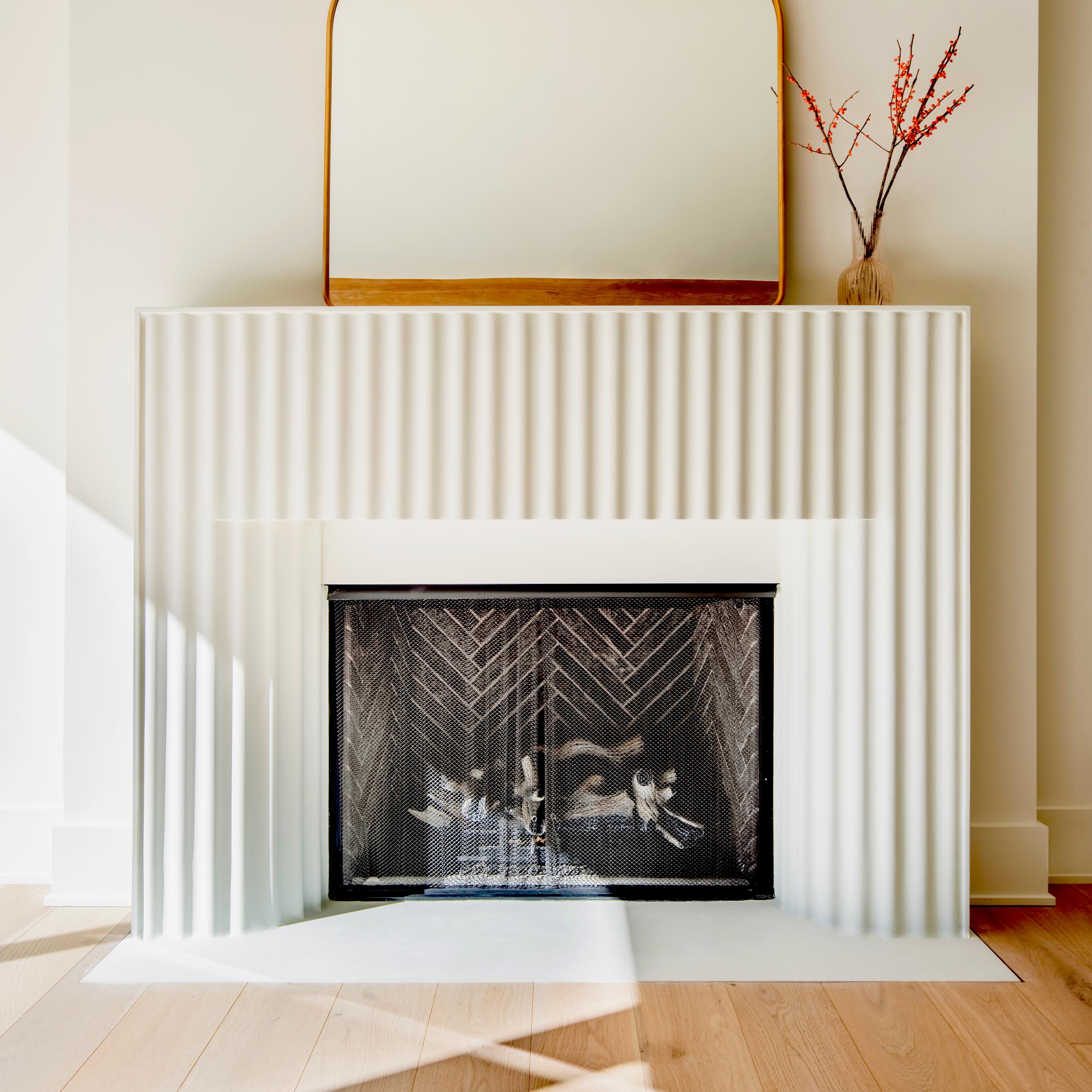 Fluted Stone Fireplace Surround - Etsy