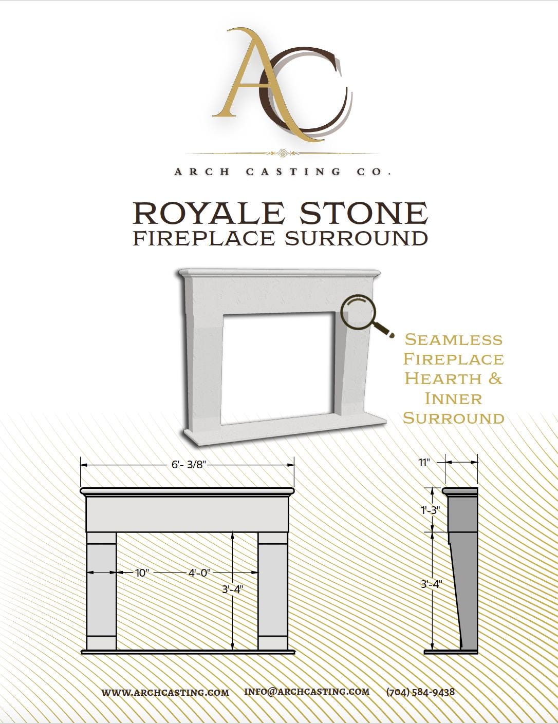 Royale Luxury Stone Fireplace Surround - Etsy