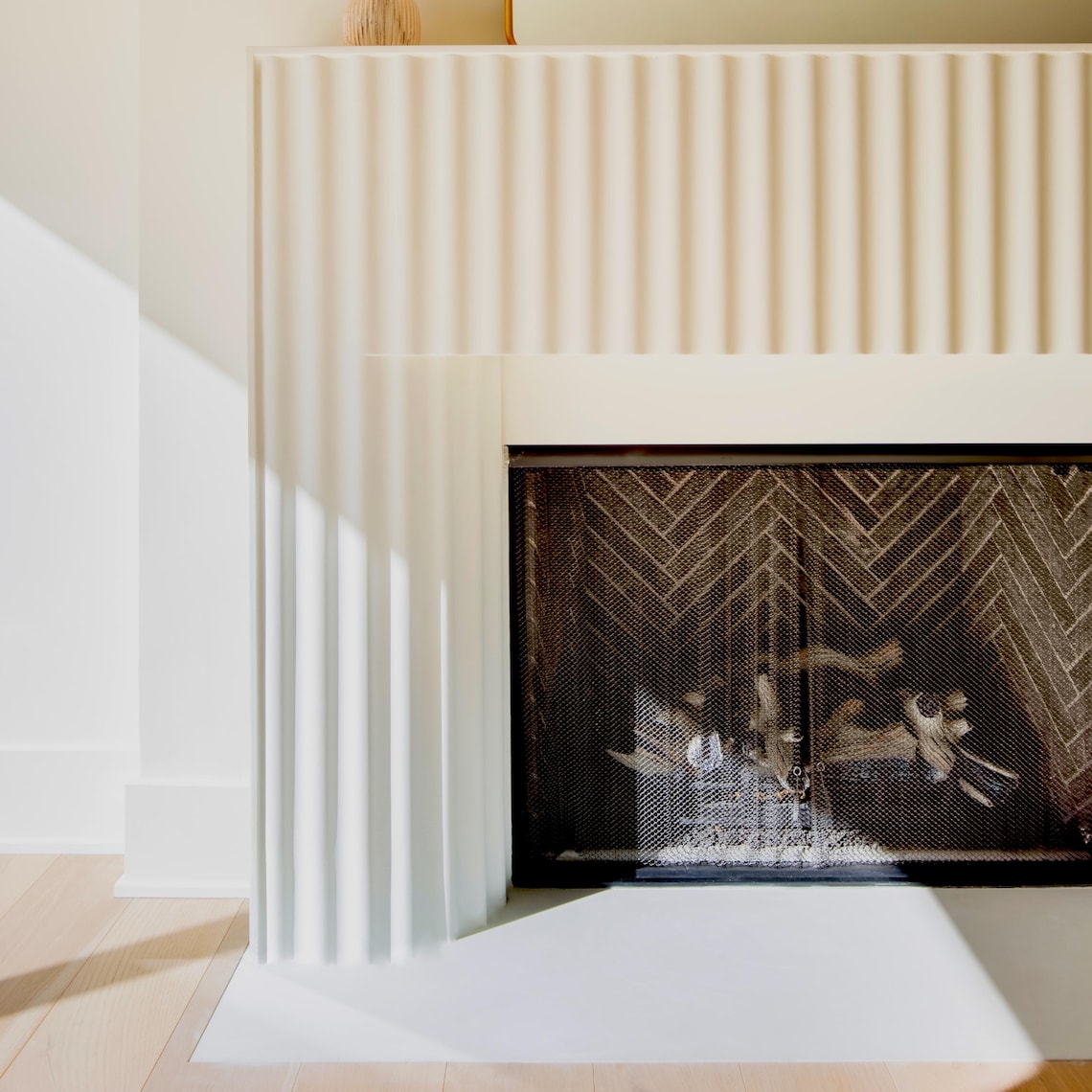 Fluted Stone Fireplace Surround - Etsy