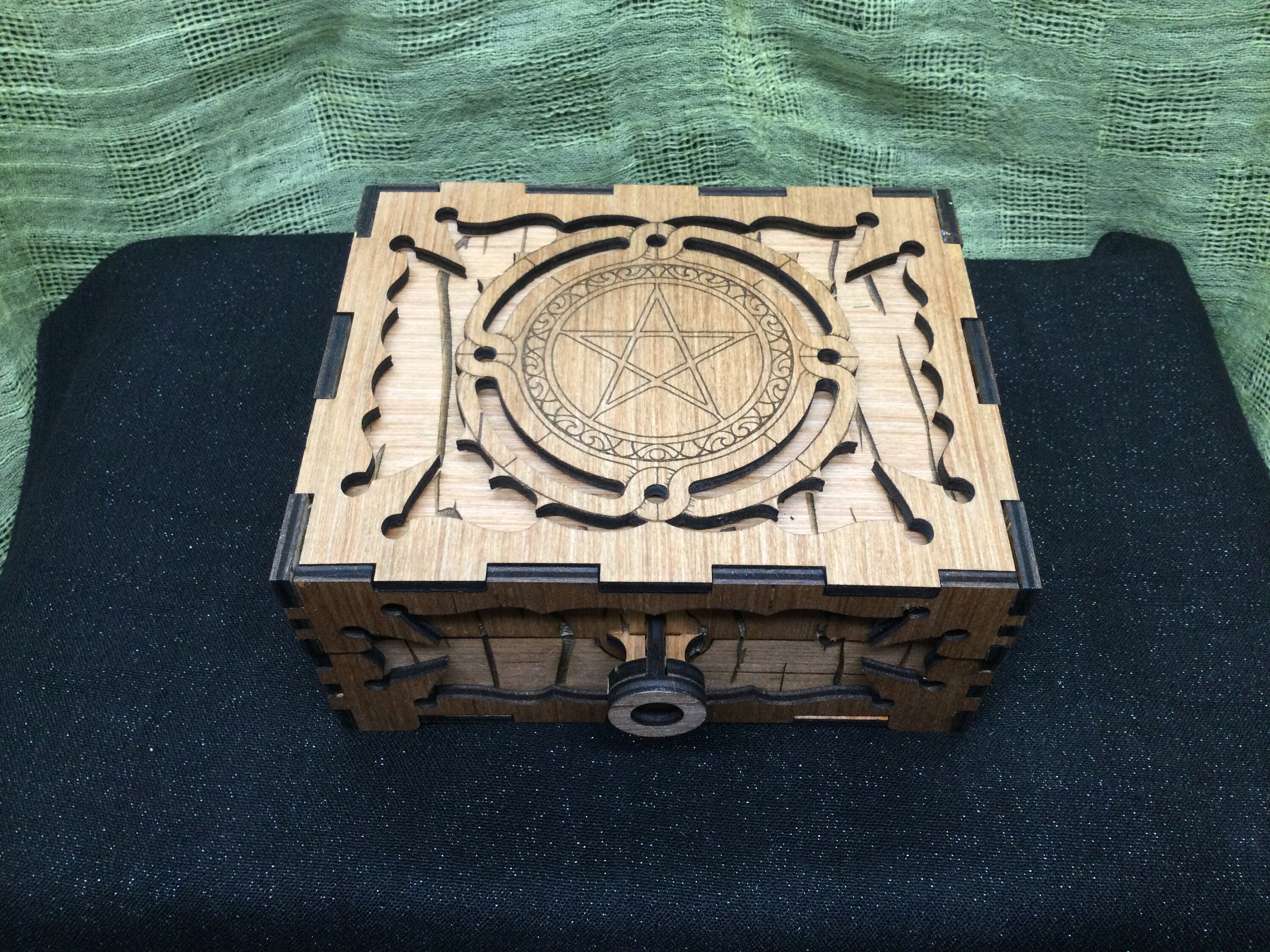 Pentacle Treasure Chest Pentacle Jewelry Box Wiccan Pentacle - Etsy