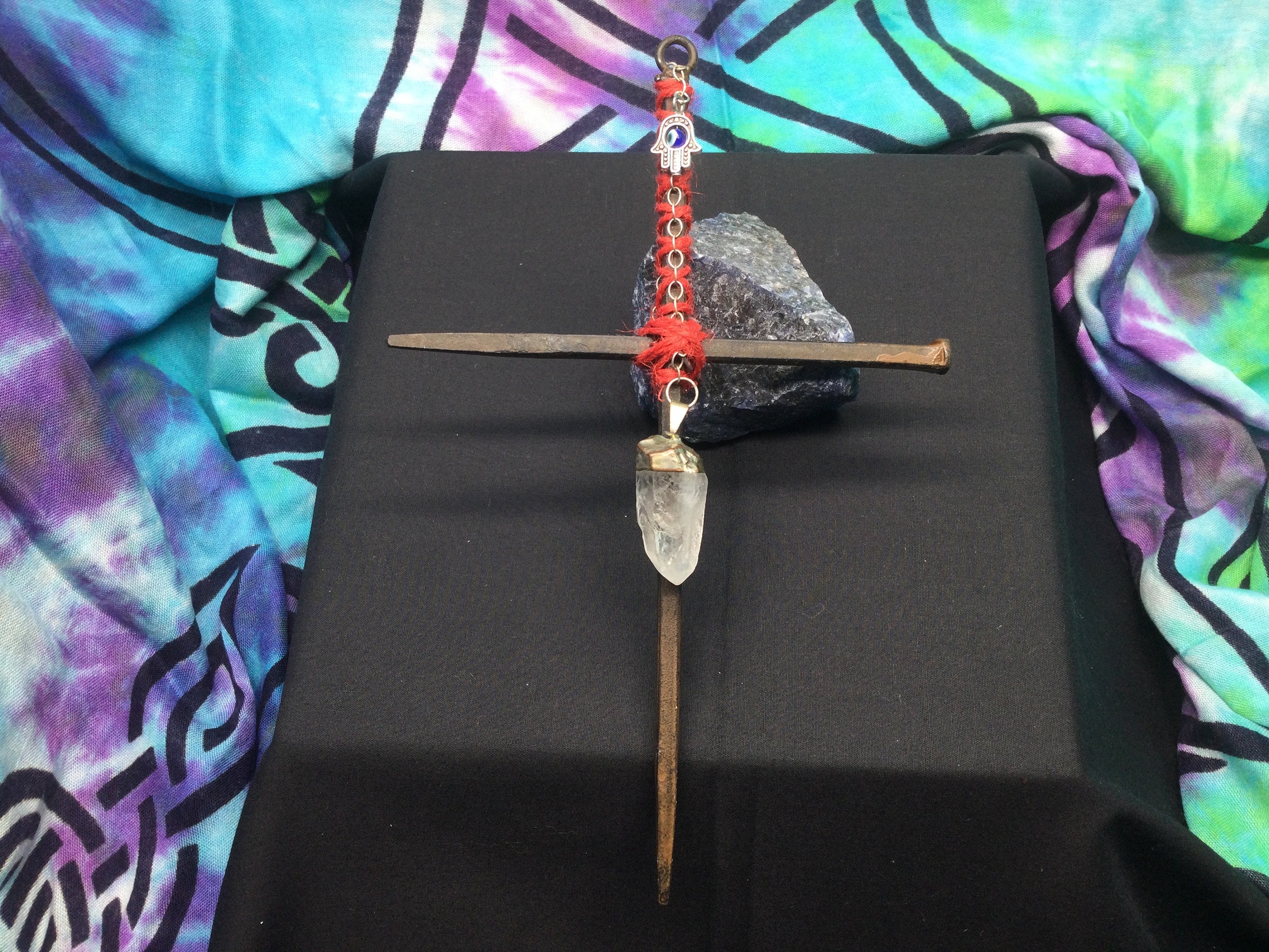 Iron Witch Cross, Viking Amulet, Badb Cross, Antique Iron Nails ...