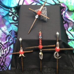 Iron Witch Cross, Viking Amulet, Badb Cross, Antique Iron Nails ...