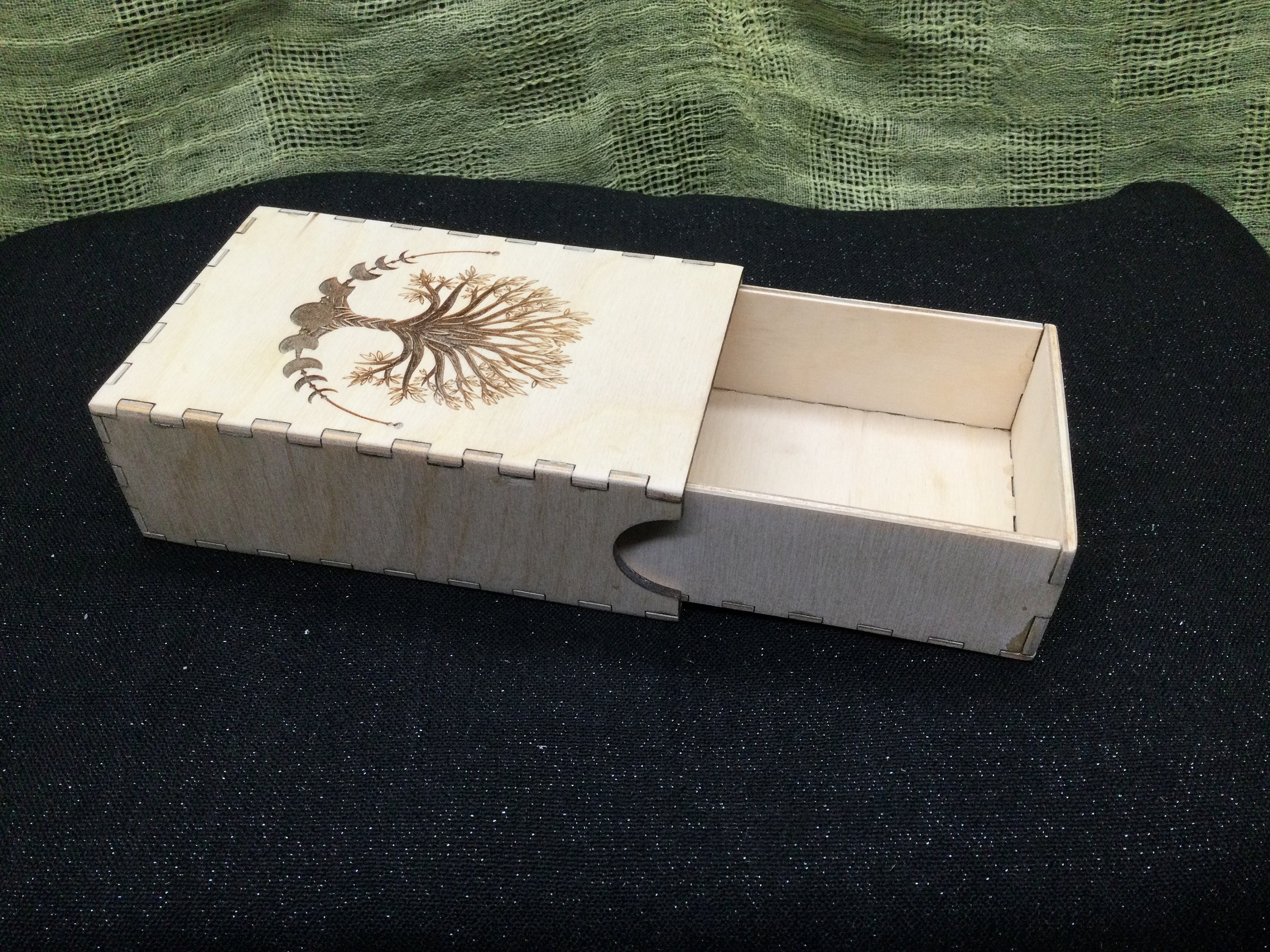 Tree of Life Moon Box Tarot Card Box Jewelry Box Custom Laser - Etsy