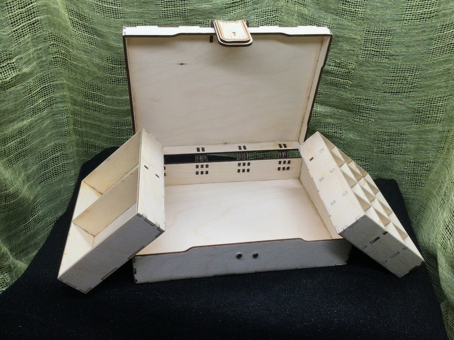 Tiger Wooden Box Custom Laser Cut Box Treasure Chest Jewelry Box Altar ...